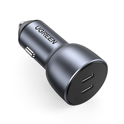 Product - AXON BODY - DUAL PORT USB-C CAR CHARGER - BLACK - 100533