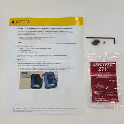 Product - AXON BODY - MOUNT ADAPTER - RAPIDLOCK - 101341