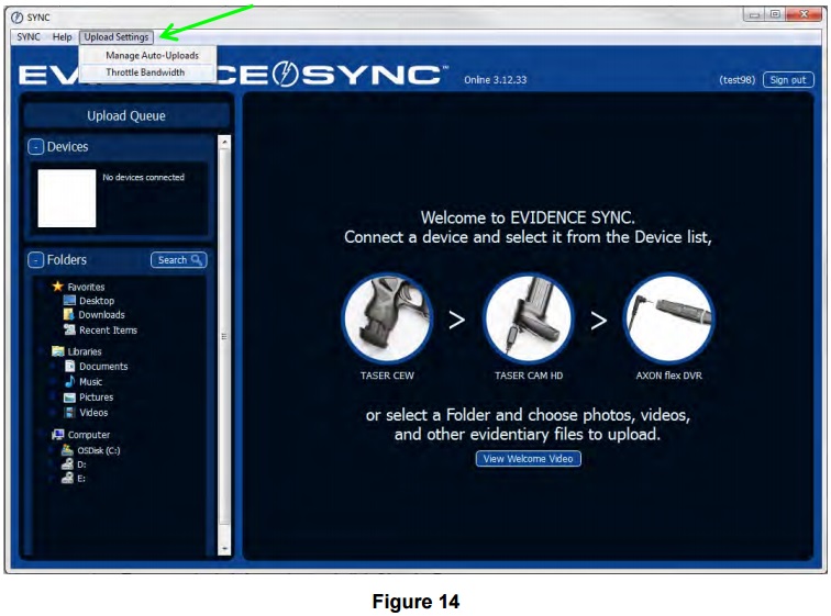 Throttling upload bandwidth