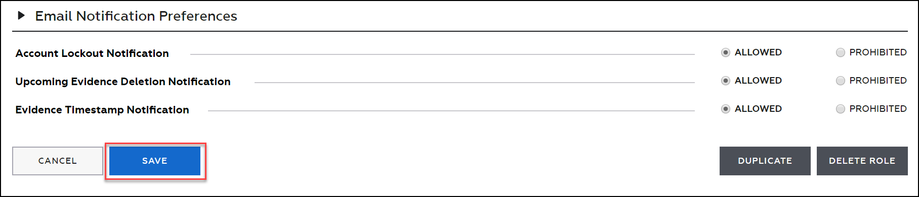 Axon Performance Permissions