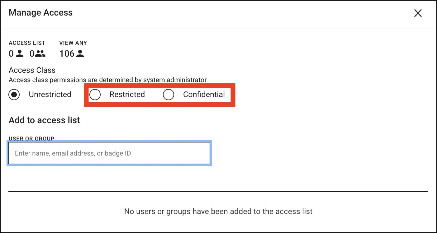 Cases Access Control Overview