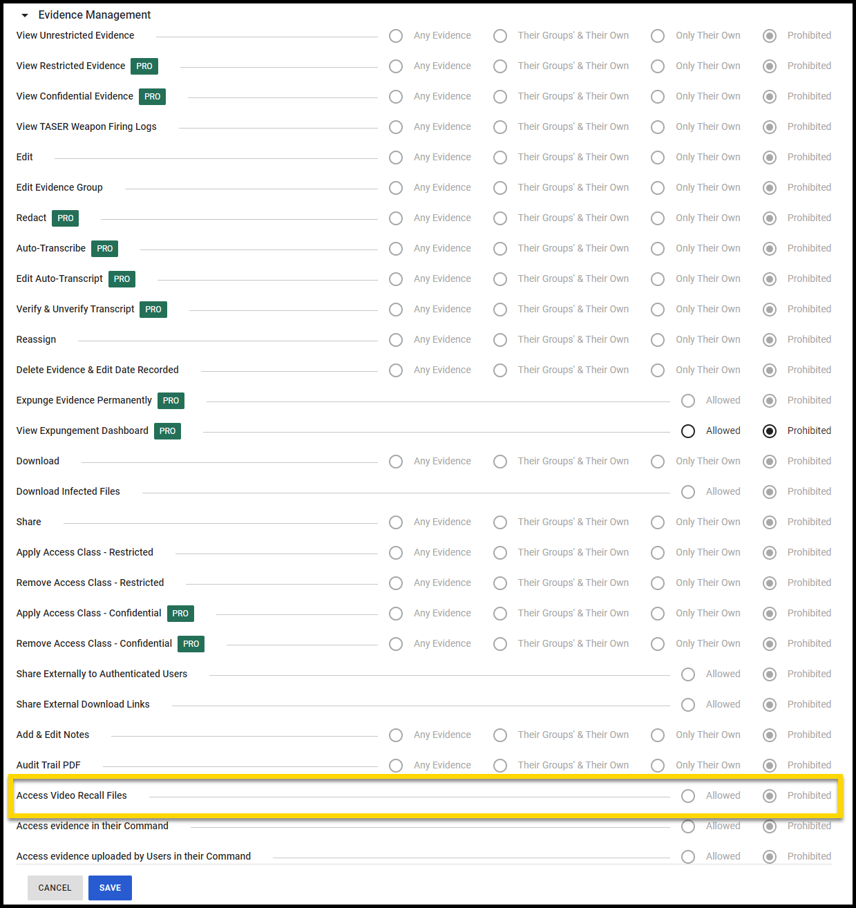 Video Recall on Axon Body 4