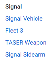 Evidence.com settings - SigVeh