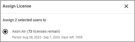 Manage pilot licenses on Evidence.com - Axon Air
