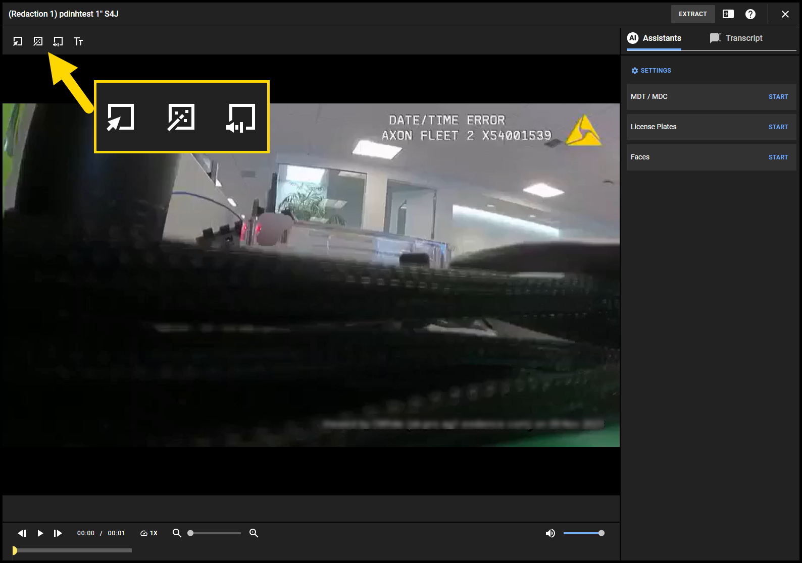 Redaction Studio Quick Start Guide in Axon Justice