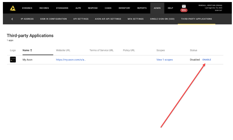 Sign in with Axon on MyAxon (Pilot)