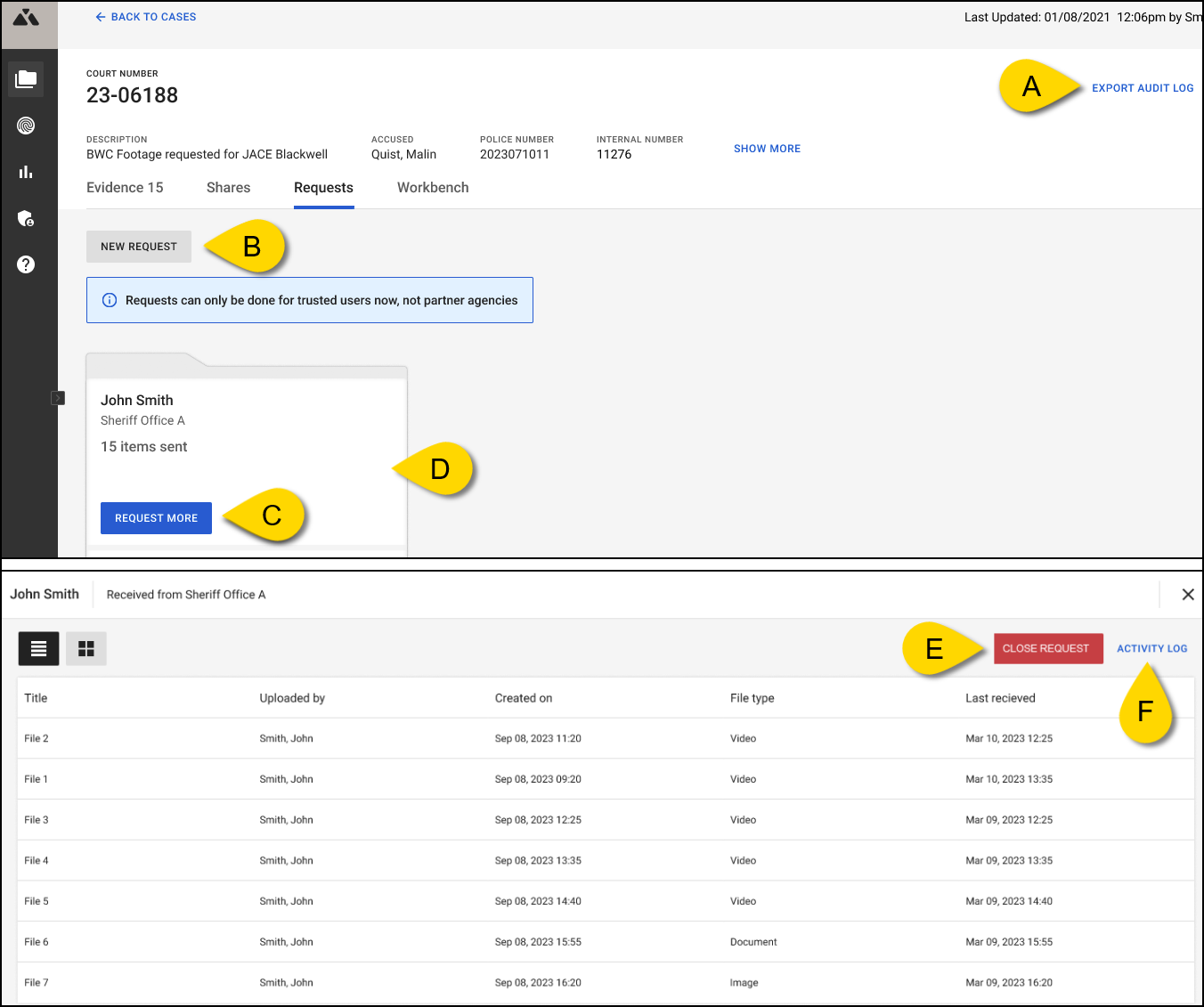 Axon Justice Trusted User Management Guide