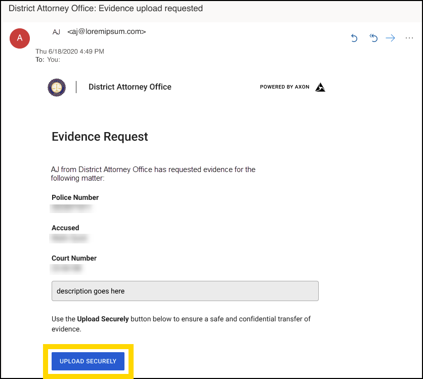 Justice Trusted User Evidence Upload Guide