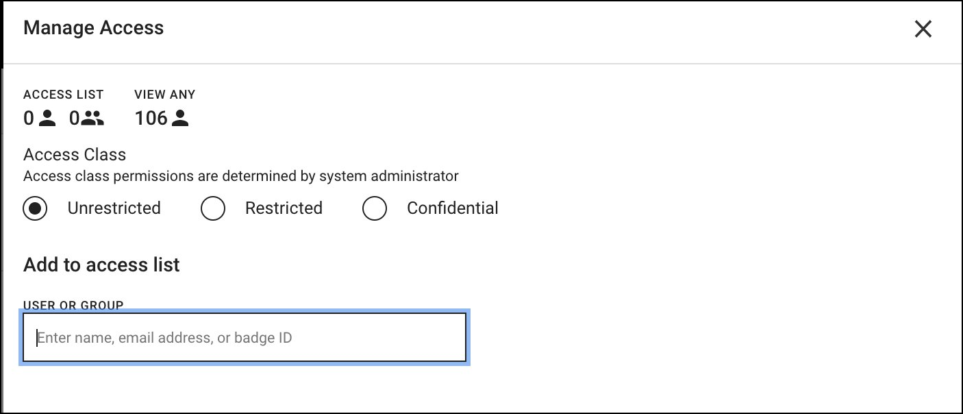 Cases Access Control Overview