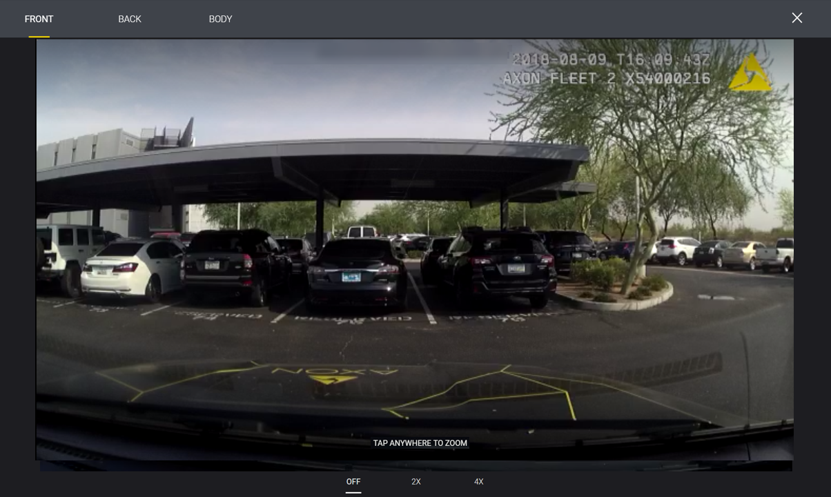 Zoom Function (Axon Fleet 2 Only)