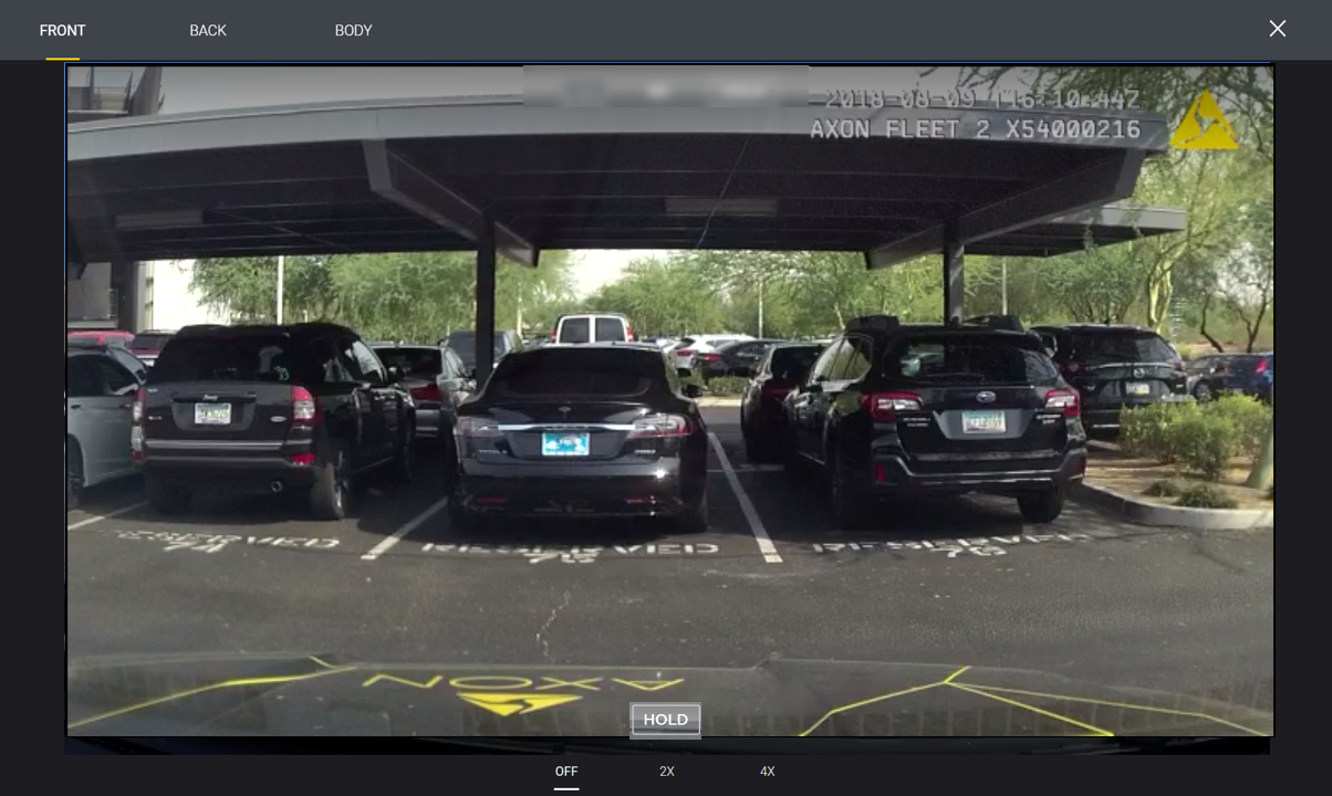 Zoom Function (Axon Fleet 2 Only)