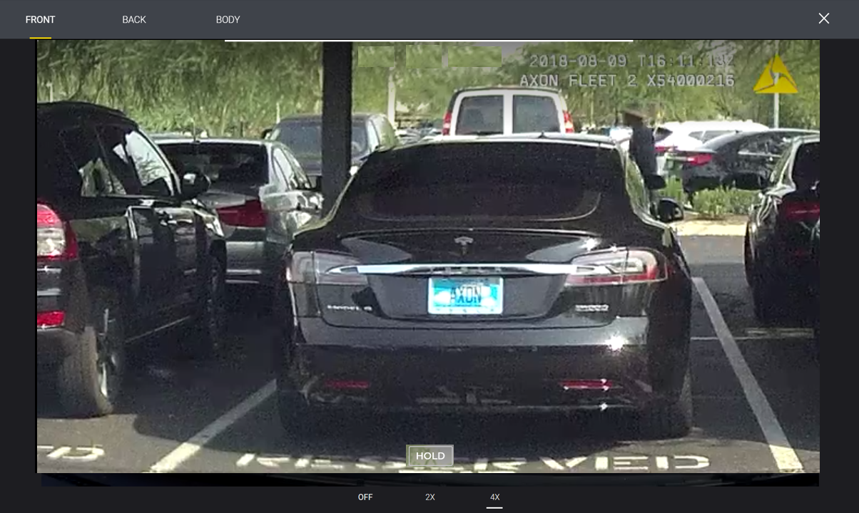 Zoom Function (Axon Fleet 2 Only)