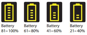 Viewing the battery pack information