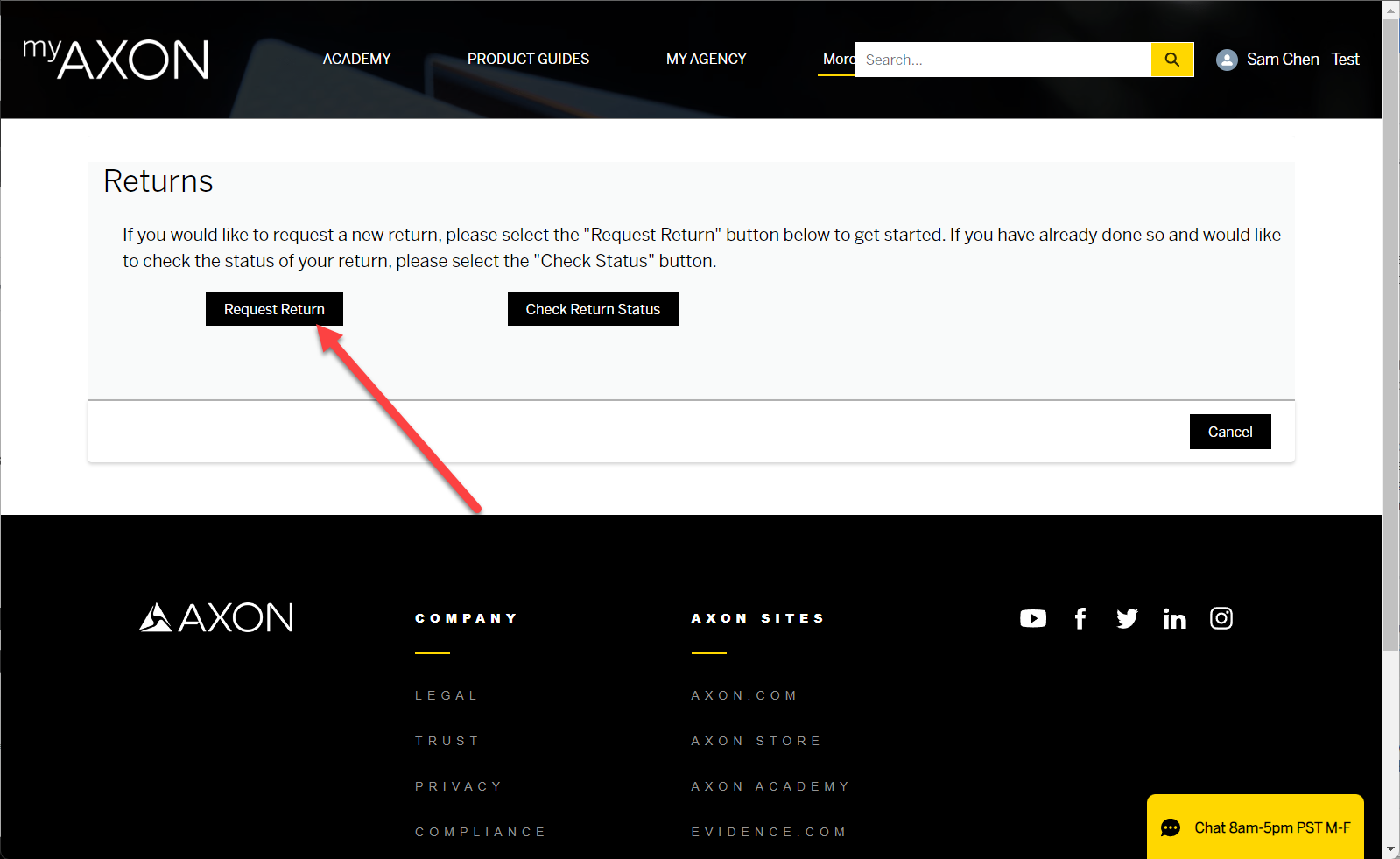 How do I create a return (RMA)?