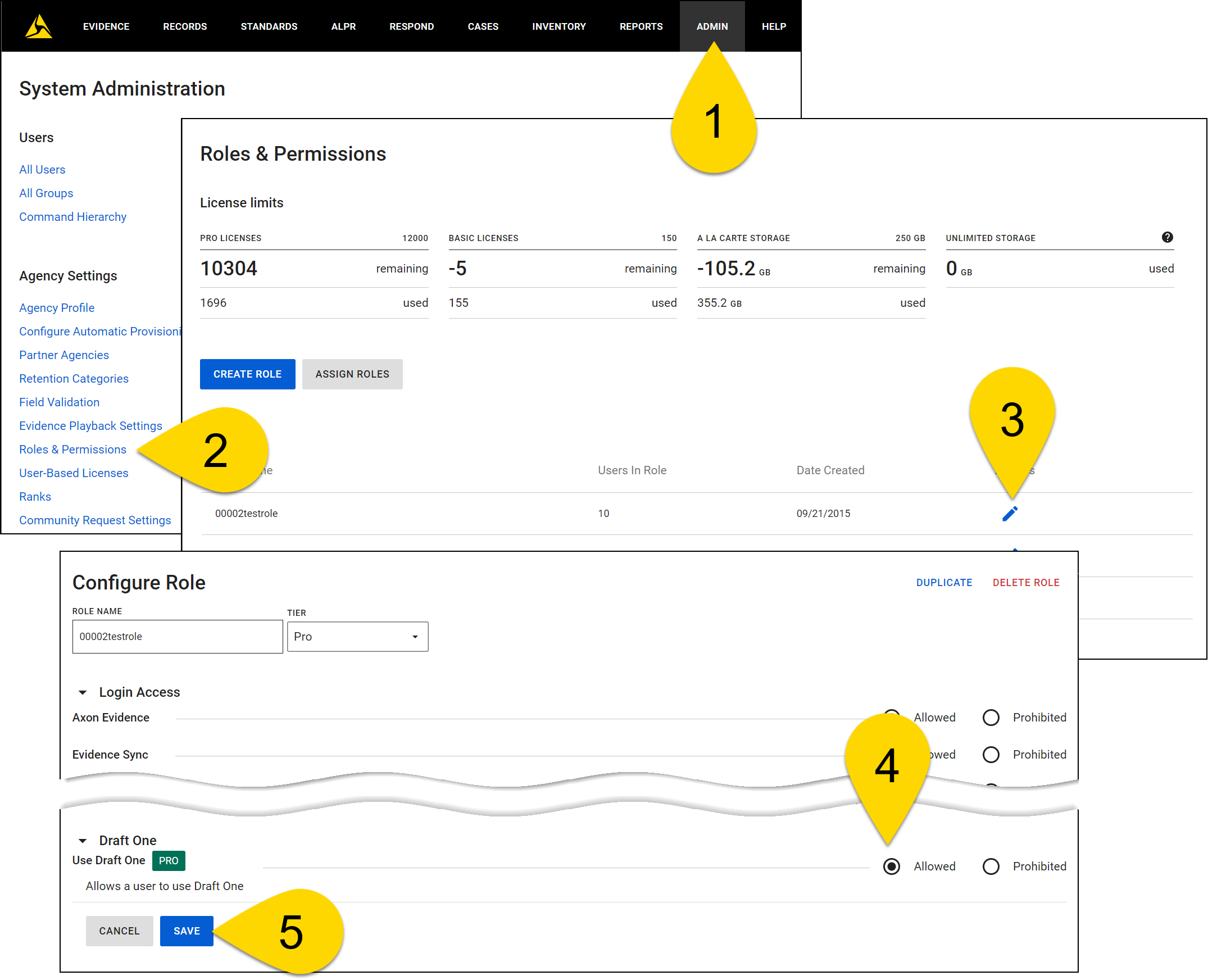 Assign permissions - Draft One
