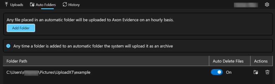 Upload files with Evidence Upload XT