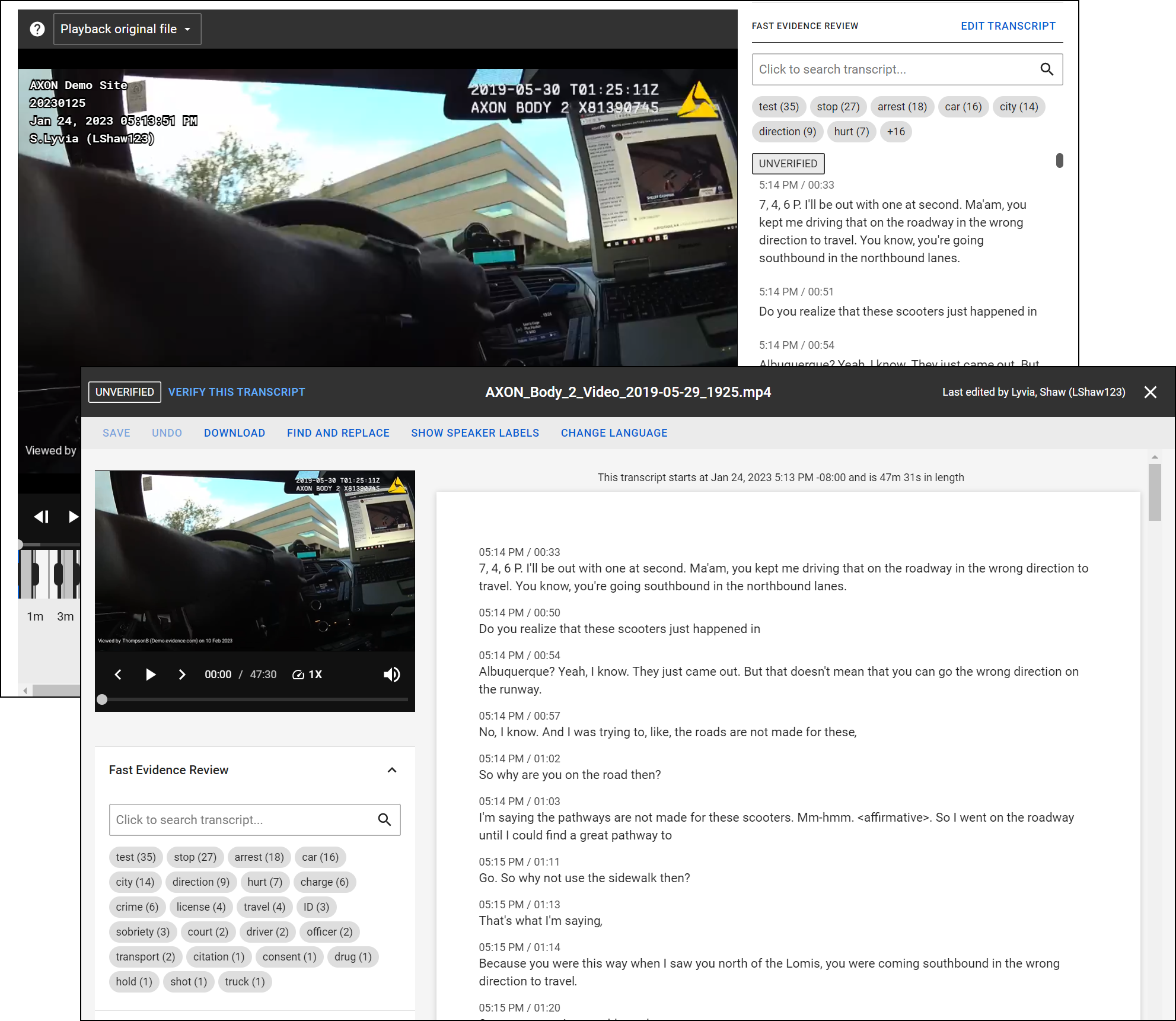 Axon Auto-Transcribe overview