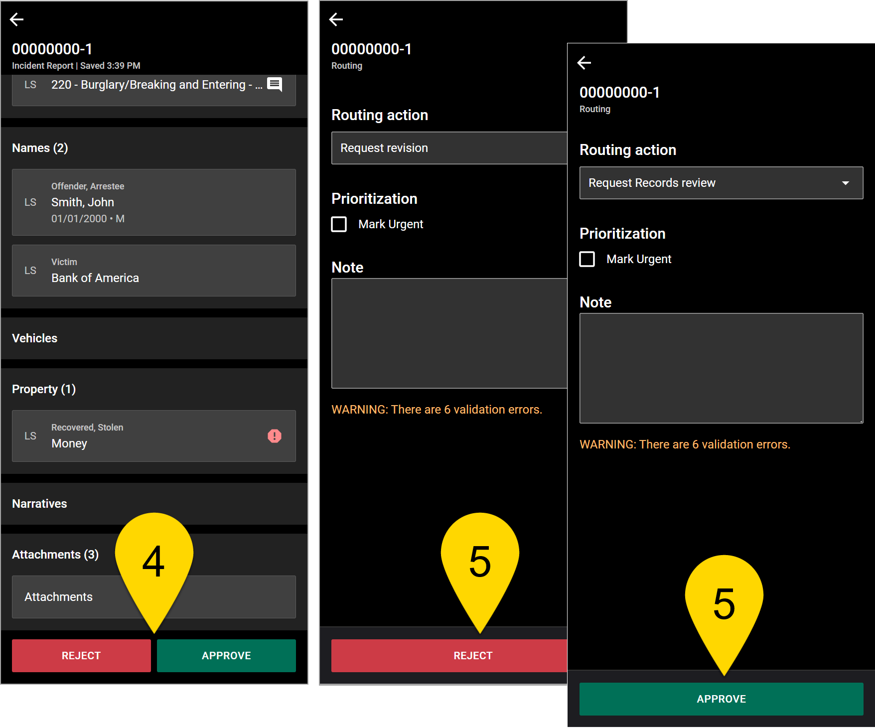 Review a report - Axon app