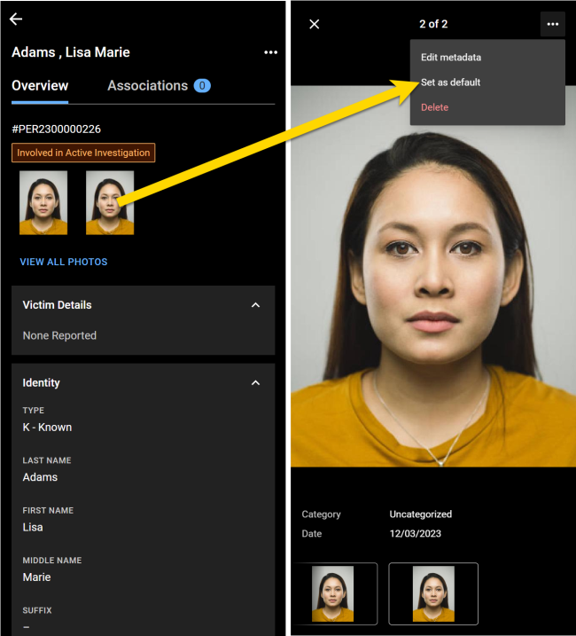 Manage photos on profiles - Axon app