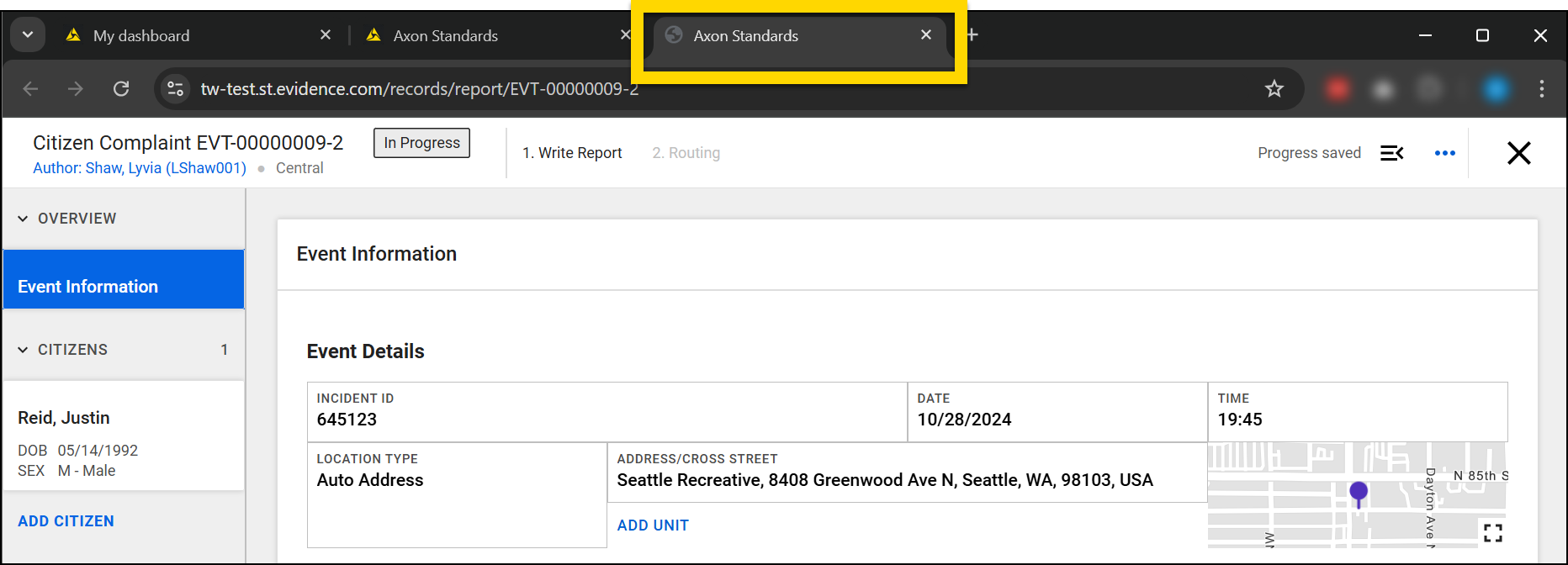 Copy Information to a New Report - Axon Standards