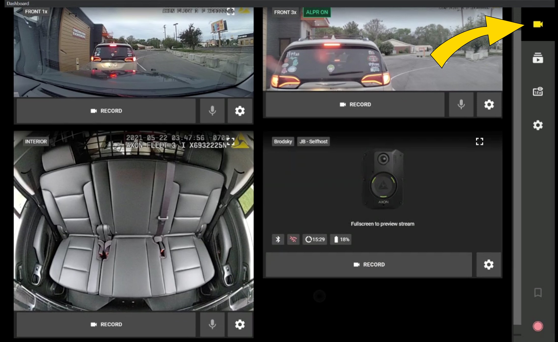 Dashboard Devices tab - Fleet on PC