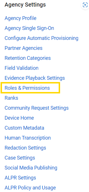 Axon Performance Permissions