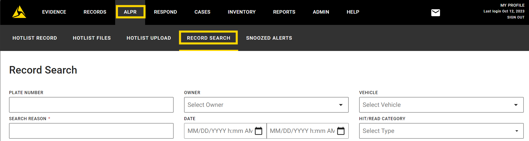 Snooze Dashboard alerts - ALPR