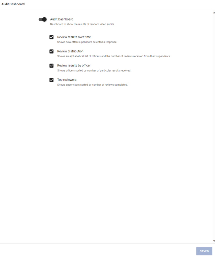 Supervisor and Audit Dashboards in Axon Performance
