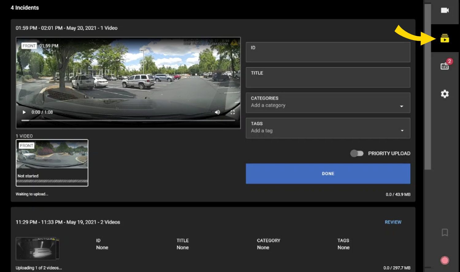 Dashboard Videos tab - Fleet on PC