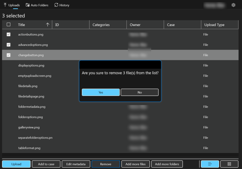 Prepare evidence for upload in Evidence Upload XT