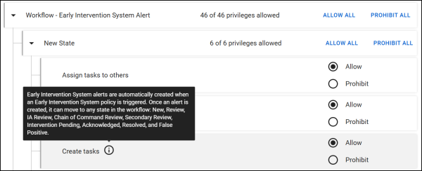 EIS Privileges - Axon Standards
