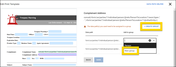 Manage Mapping Groups - Axon Standards
