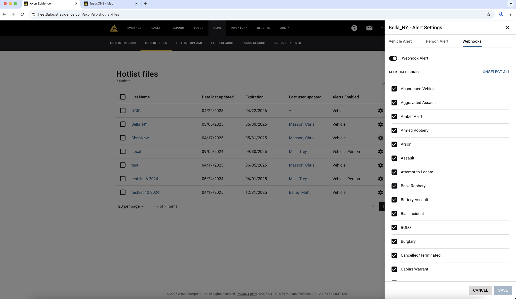 Axon Fusus ALPR Admin Guide