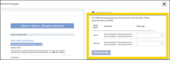 Manage DOCX Print Templates - Axon Standards