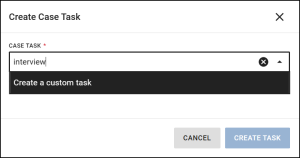 Create Case Tasks - Axon Standards