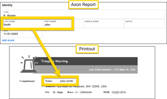 Lowercase and Uppercase Print Templates Syntax Guide - Axon Standards