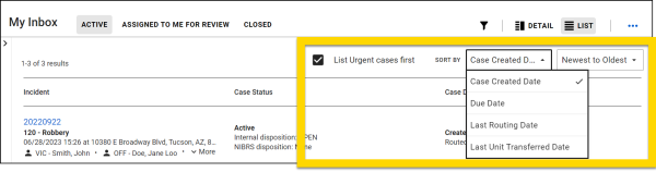 Case Inboxes - Axon Standards