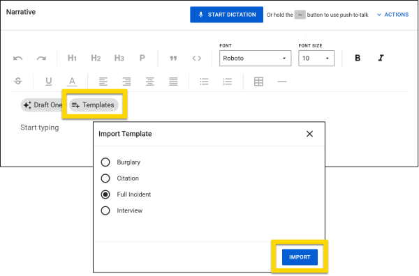 Add a Narrative to a Report - Axon Standards
