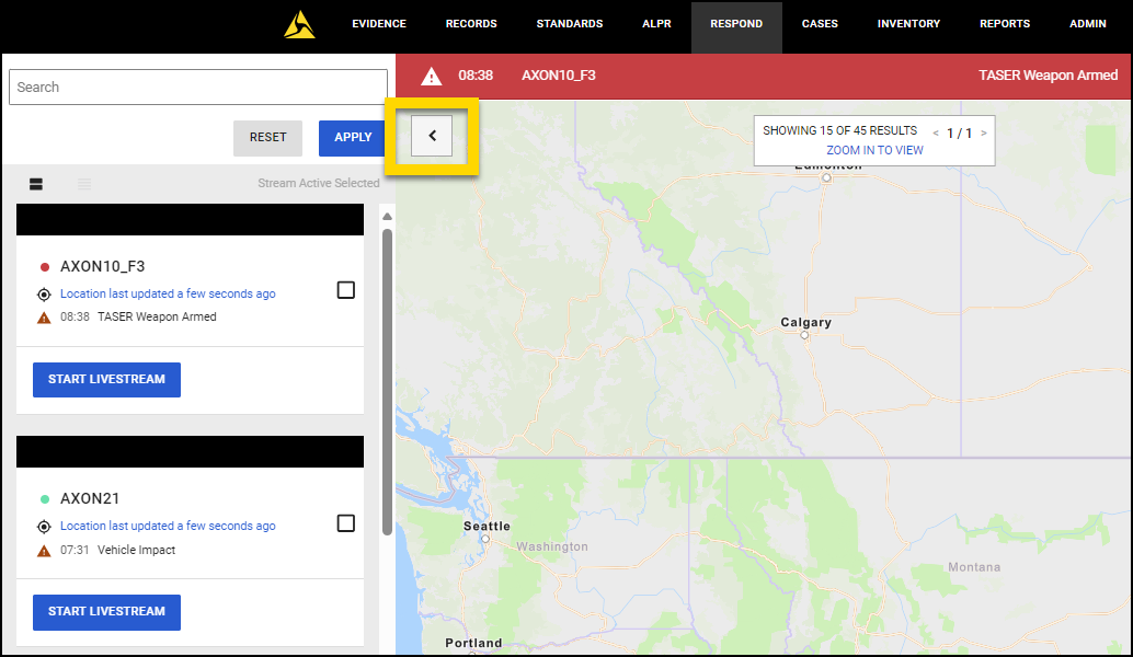 Use Respond in Evidence Local
