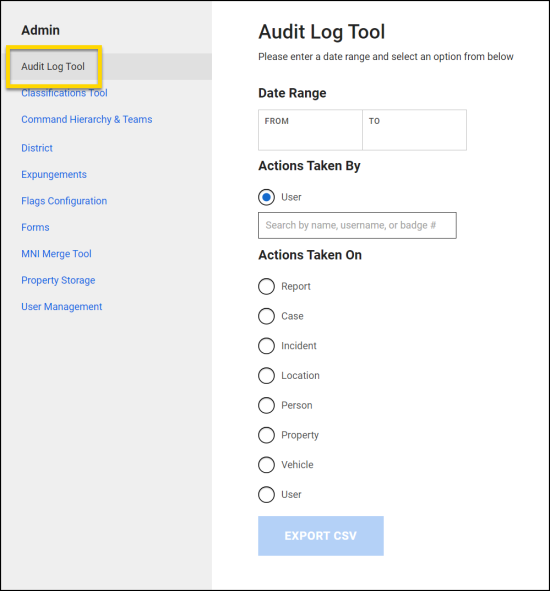 Audit Log Tool - Axon Standards