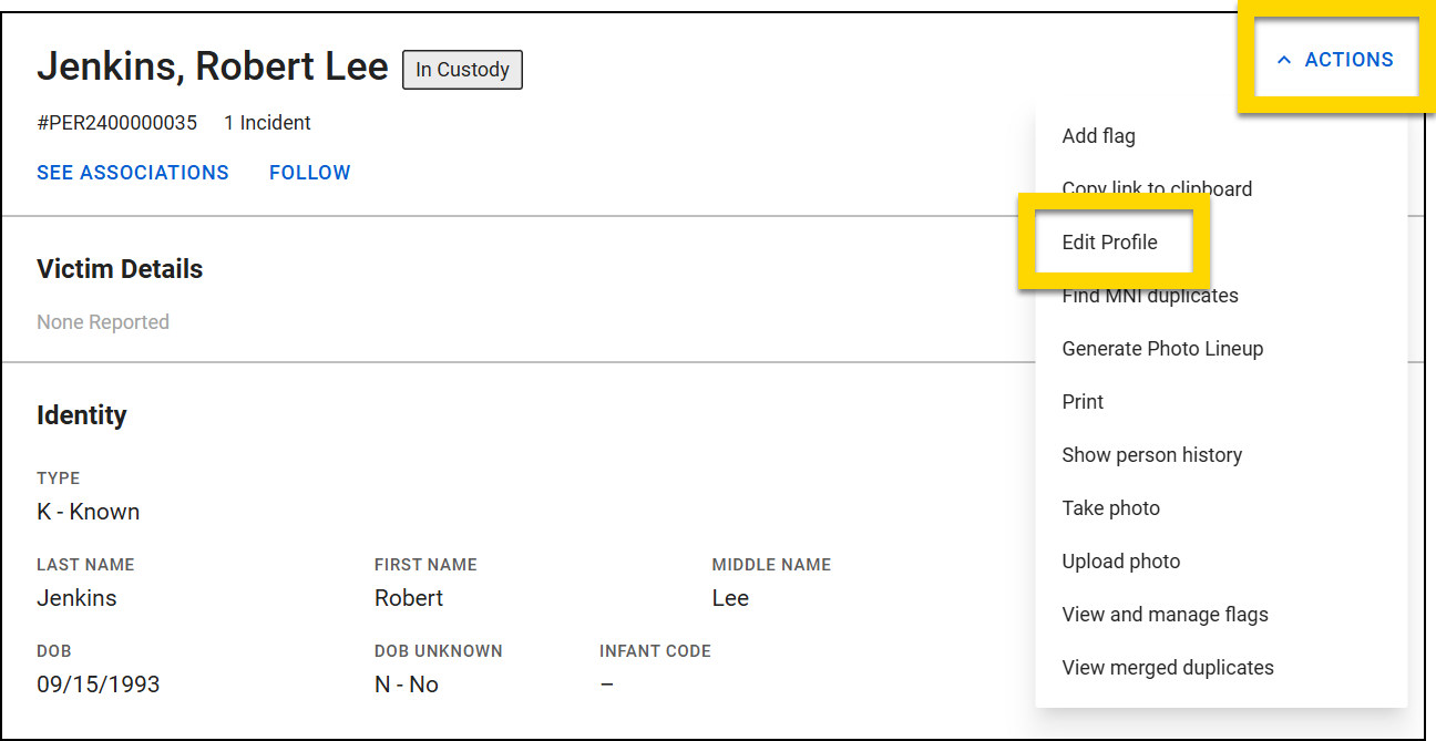 Edit Citizen Profiles - Axon Standards