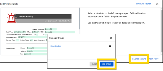 Manage Mapping Groups - Axon Standards