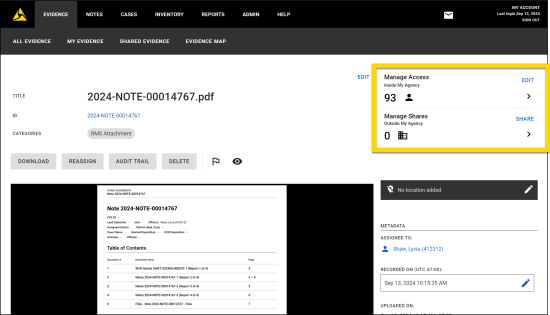 Share Notes Externally - Axon Notes
