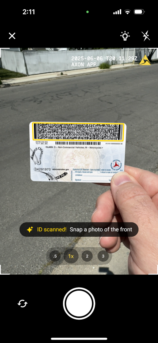 Smart Capture in the Axon app