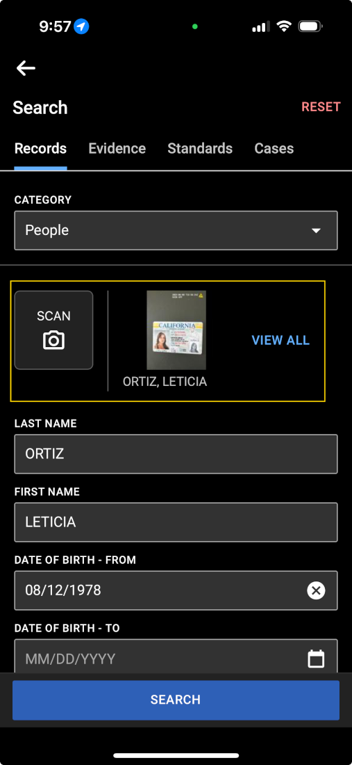 Smart Capture in the Axon app