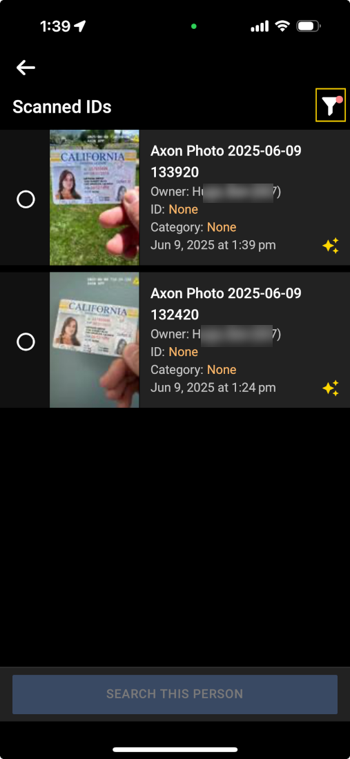Smart Capture in the Axon app