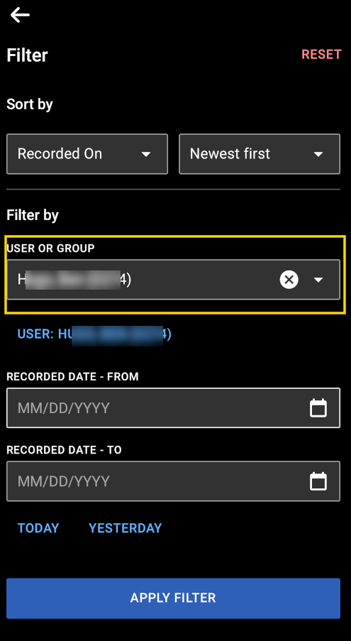 Smart Capture in the Axon app