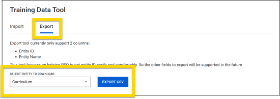 Training Data Tool - Axon Standards