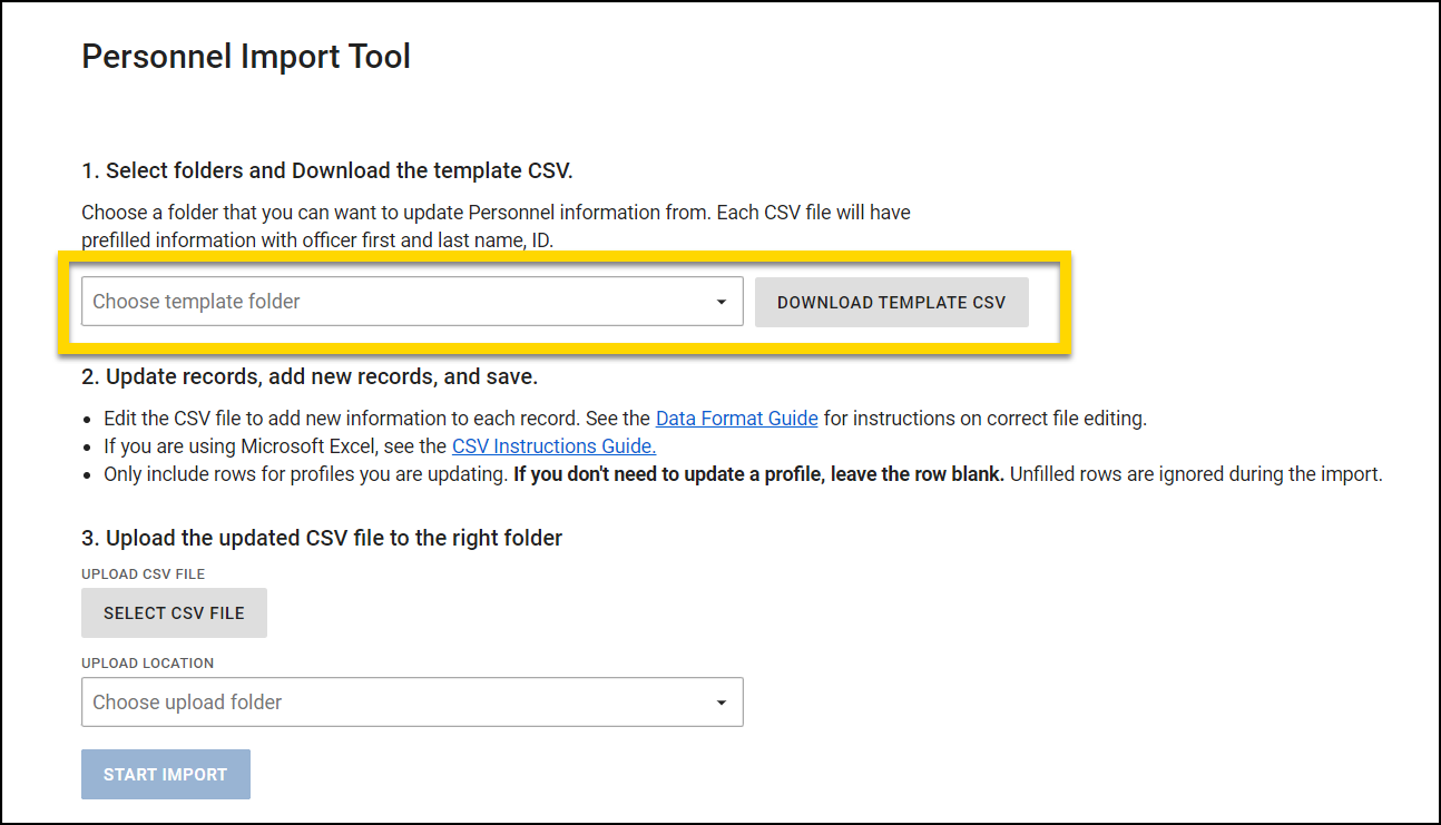 Personnel Import CSV Instructions Guide - Axon Standards