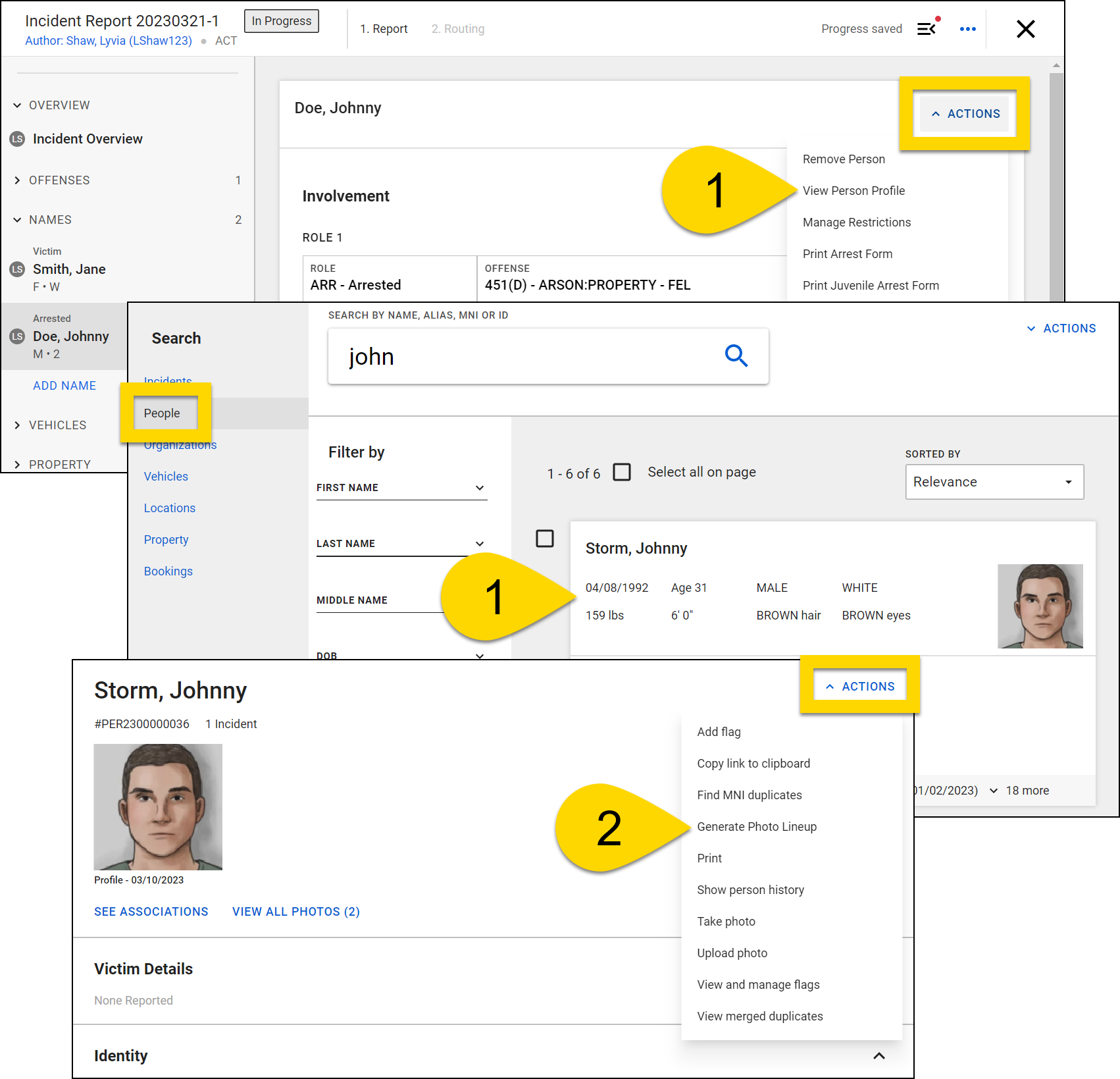 Generate Photo Lineup - Axon Records